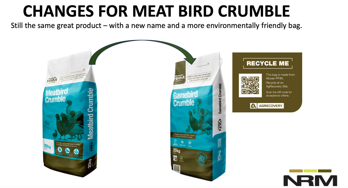 NRM Meat Bird Crumble 20 kg — Horselands