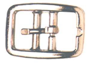 3 /4in Buckle 2 Bar Rug/halter Nickel Plate double bar. — Horselands